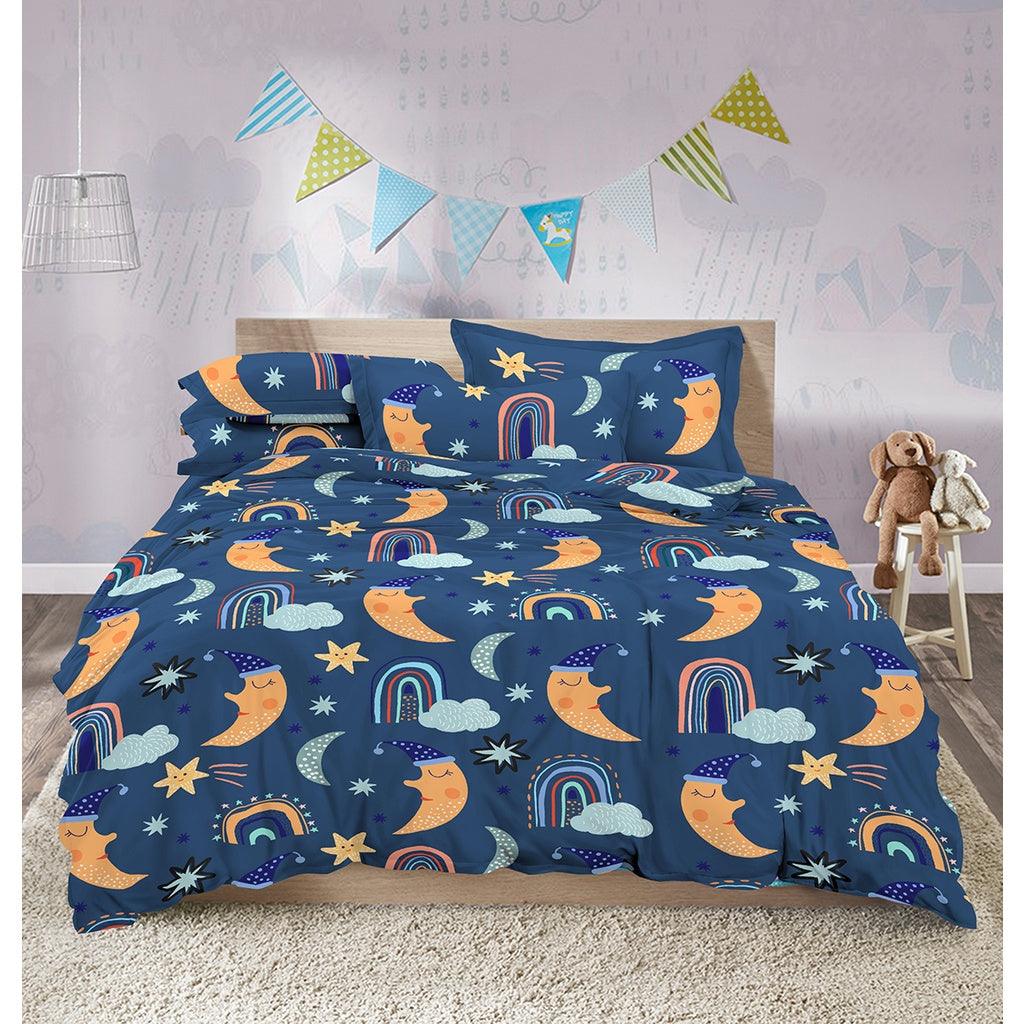 [SheetsMatters] Sleepy Moon Microfiber Bedsheets | Quilt Set | Fitted ...